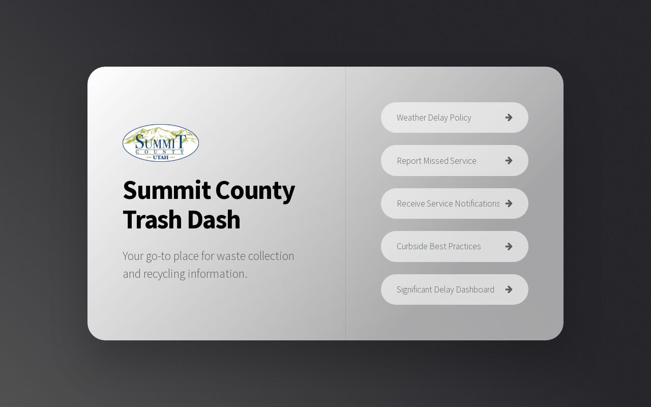 Summit County Trash Dash